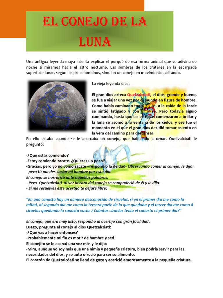 Leyenda del Conejo en la Luna | PDF | Luna | Ocio