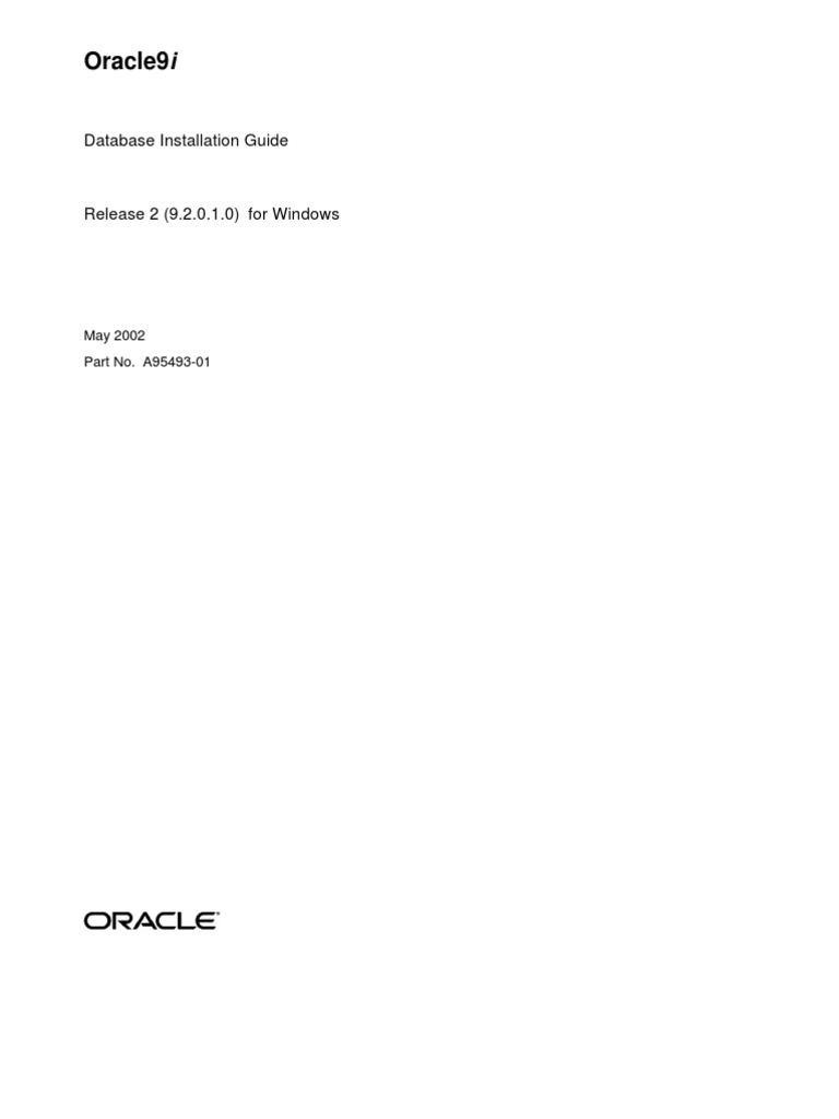 Database Installation Guide | PDF | Oracle Database | Windows Registry