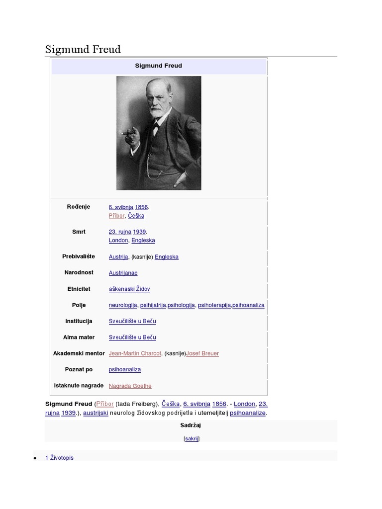 Sigmund Freud | PDF