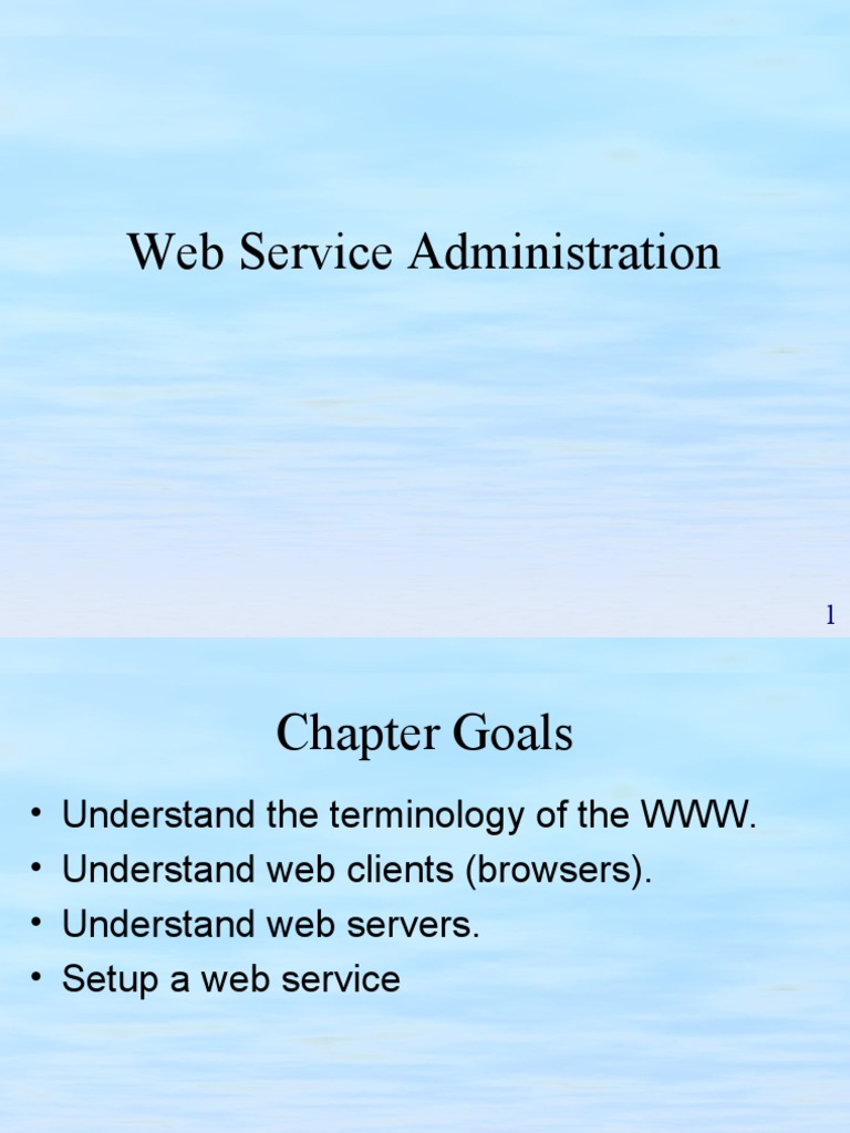 Web Service Administration Guide | PDF | Web Server | Internet & Web