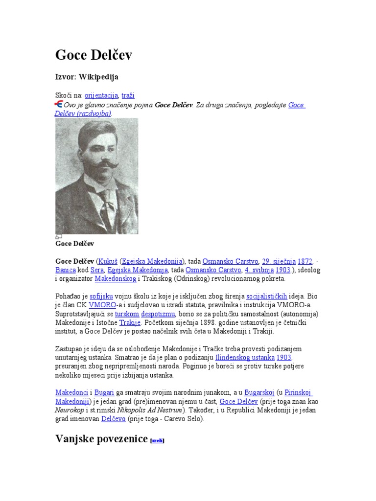 Goce Delčev | PDF