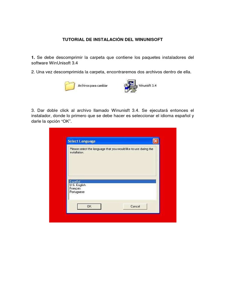 Tutorial de Instalacion de WinUnisoft | PDF