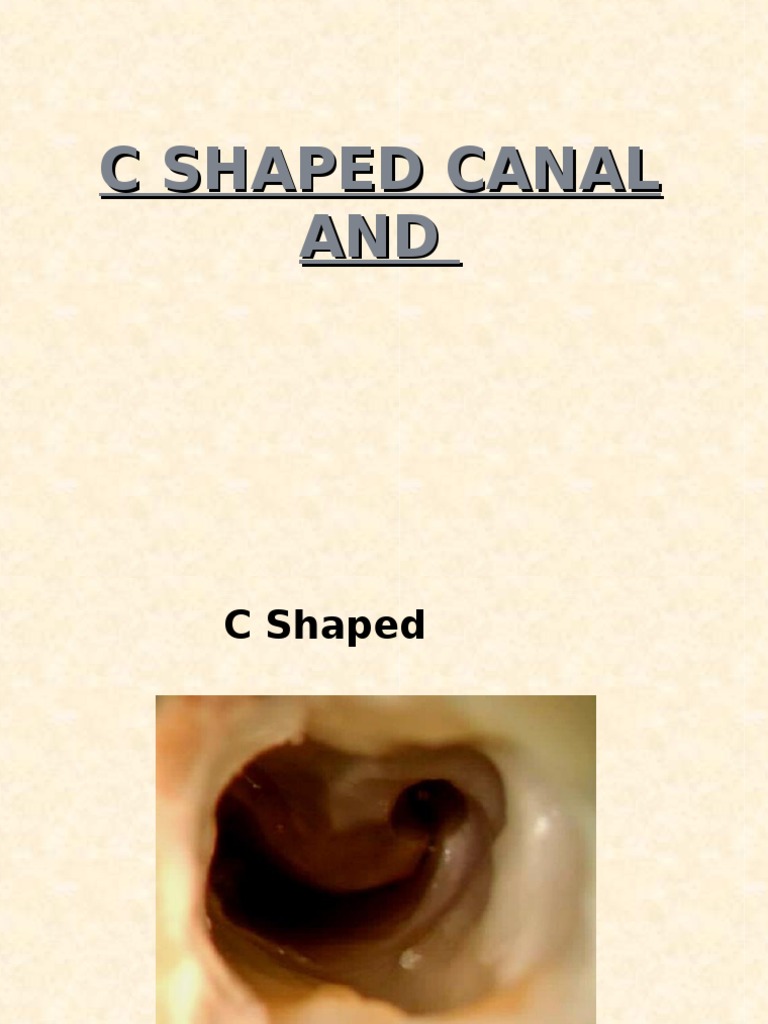 C Shaped Canal | PDF | Dentistry Branches | Dentistry