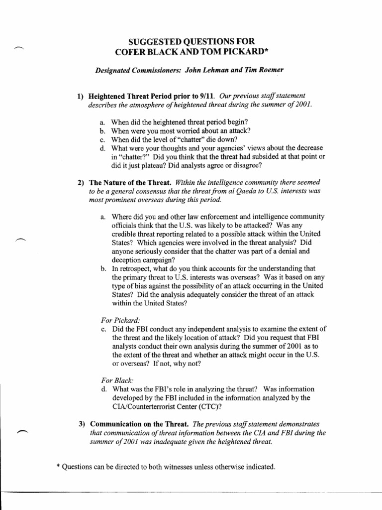 FO B5 Public Hearing 4-13-04 FDR - Tab 6 - Suggested Questions For ...