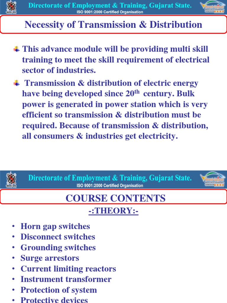 Transmission & Distribution | PDF | Electrical Substation | Fuse (Electrical)