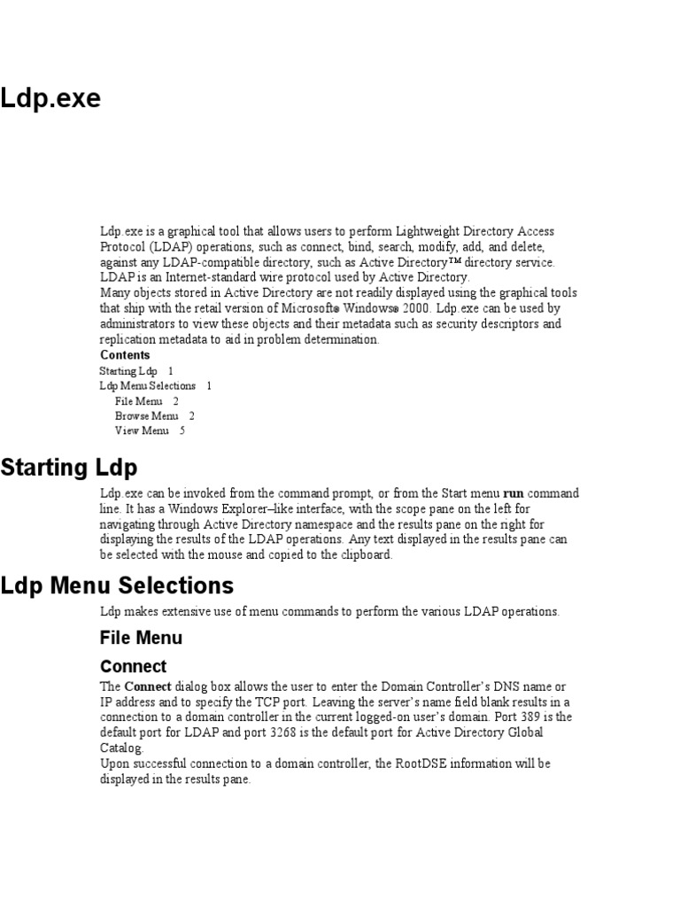 LDP Exe | Download Free PDF | Data Management | System Software