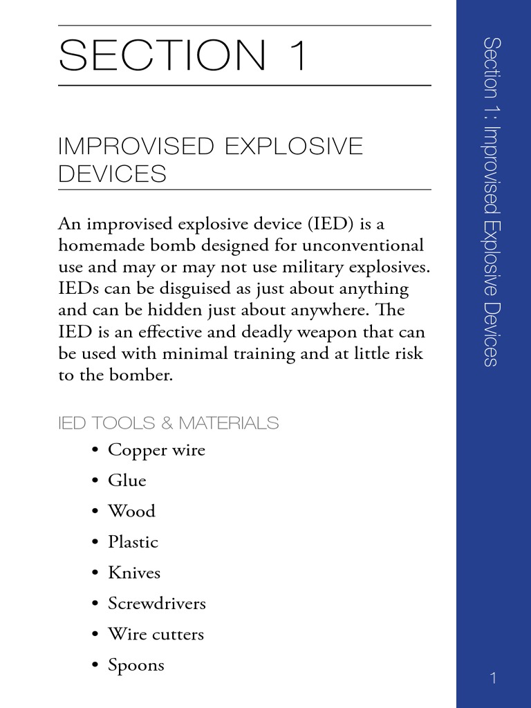 Trace-Explosion-Manual Layout FIELD GUIDE | PDF | Improvised Explosive ...