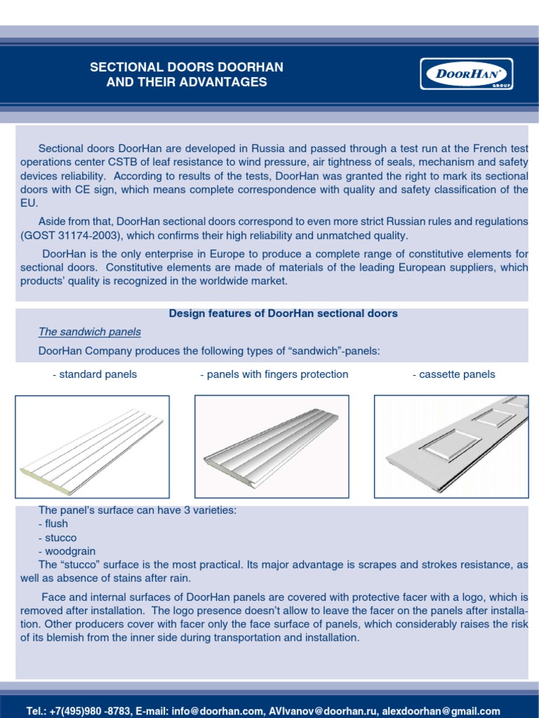 Advantages of DoorHan Industrial Sectional Doors | PDF | Door | Window