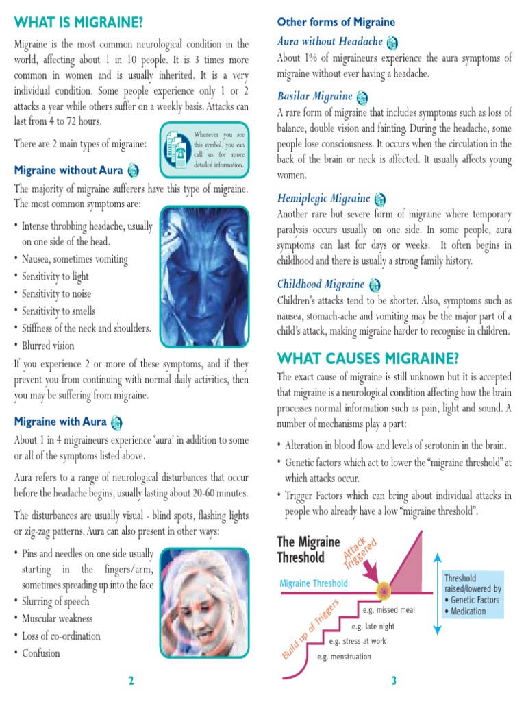Migraine Leaflet | PDF | Migraine | Headache