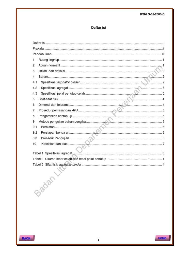Spesifikasi Apj Asphaltic Plug Joints Untuk Jembatan P Rsni S 01 2006 C ...