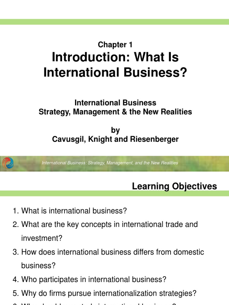 International Business Strategy Overview | PDF | International Business ...