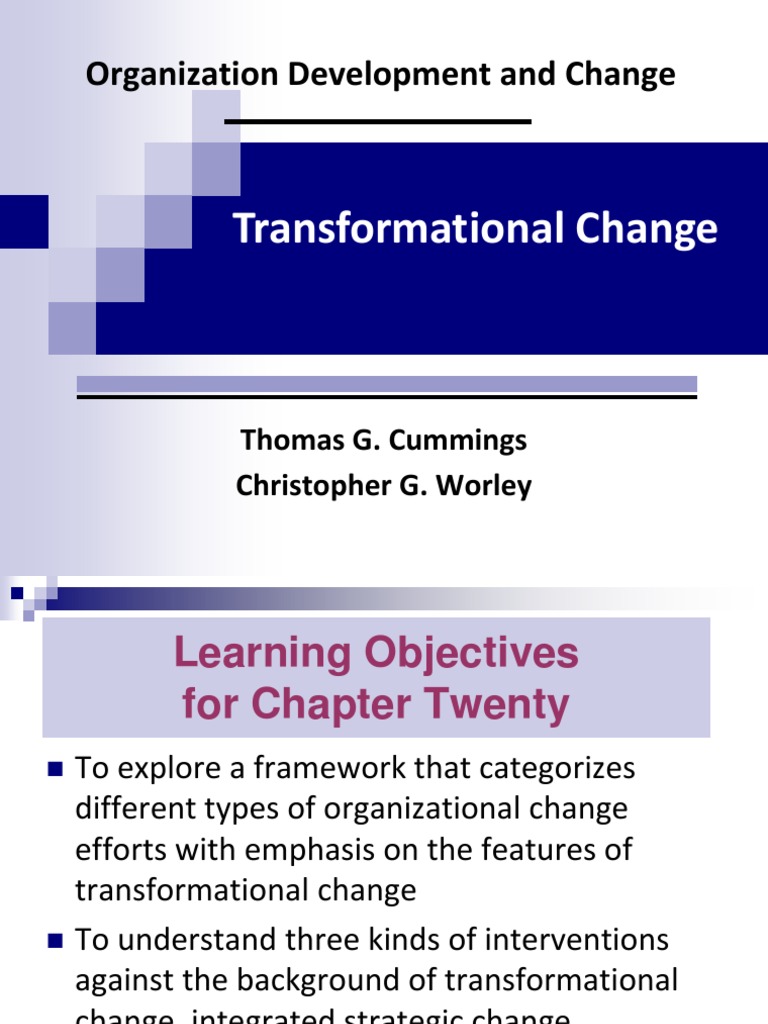 Transformational Change | PDF | Strategic Management | Value (Ethics)