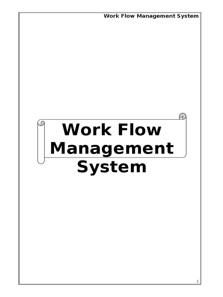 Workflow Management System | Download Free PDF | Use Case | Databases