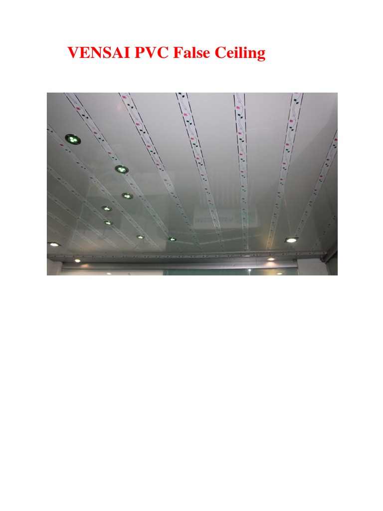 PVC Ceiling Details | Download Free PDF | Polyvinyl Chloride | Industries
