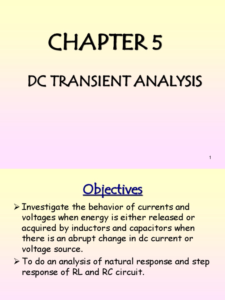 DC Transient Analysis of RL and RC Circuits | PDF | Electrical Network ...