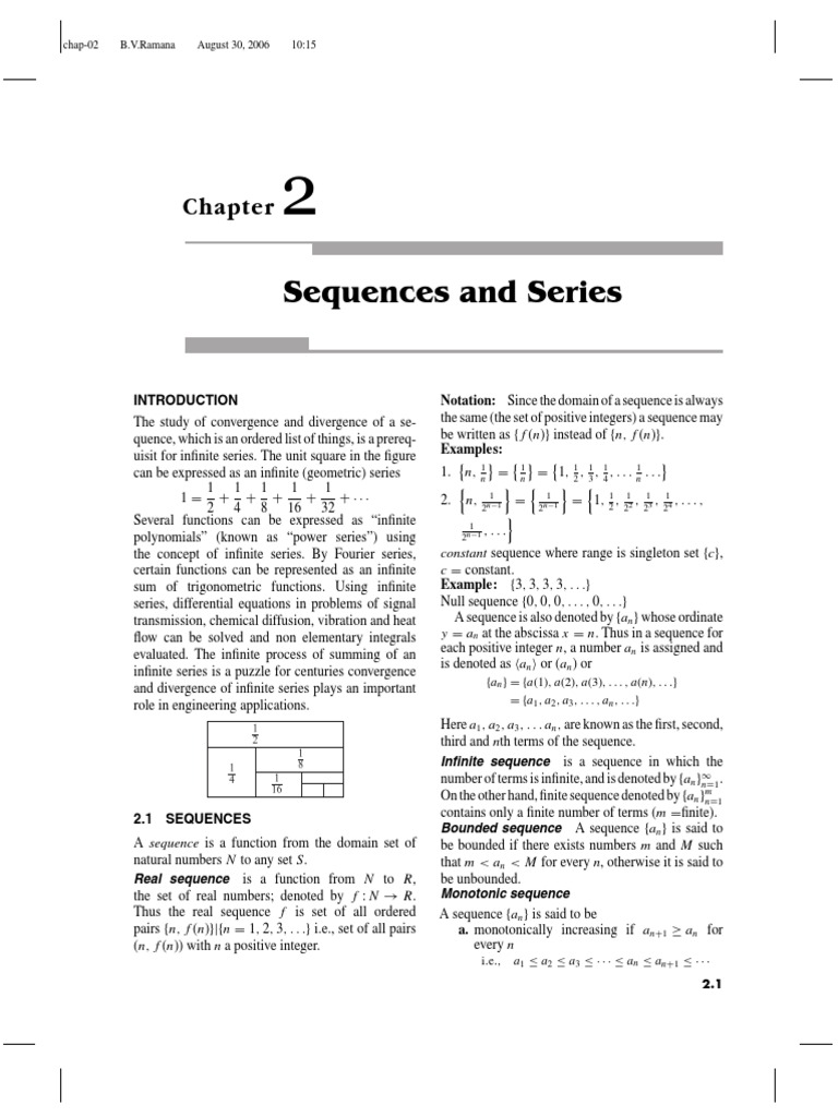 Sequences and Series | PDF | Series (Mathematics) | Sequence