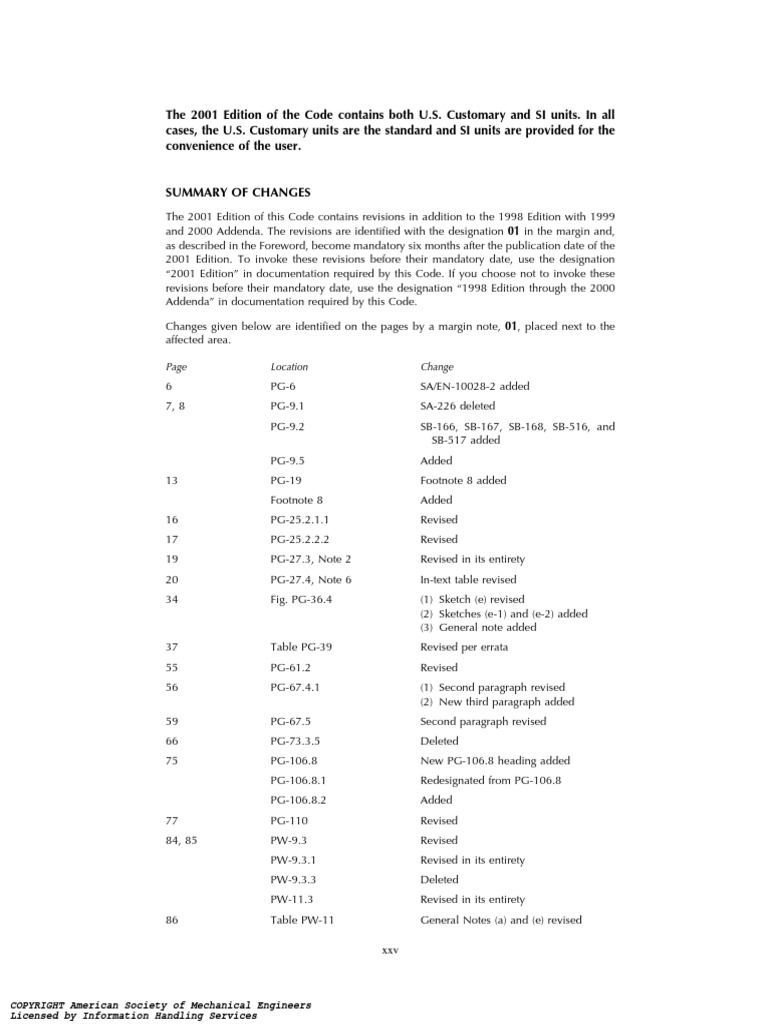 Asme Sec I A2001 | PDF | Engineering
