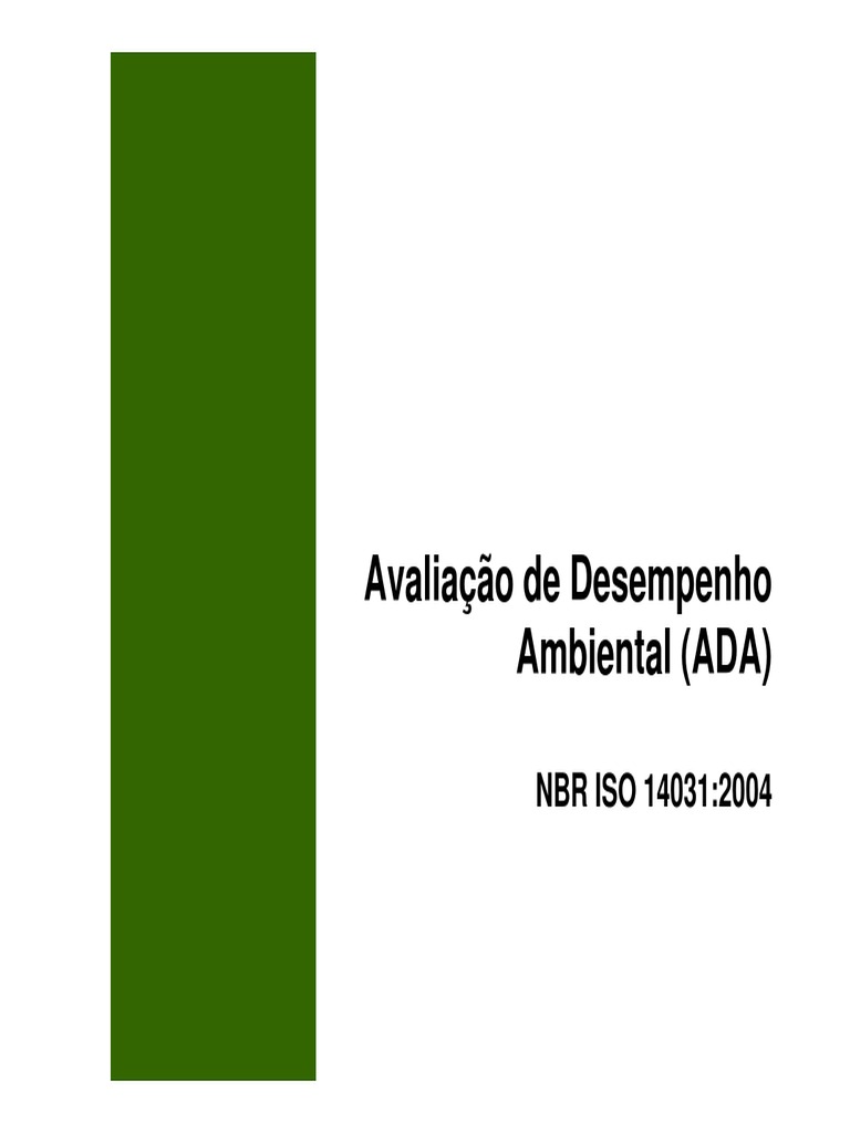 aula-5-ada-NBR ISO 14031 - 2004 | PDF | Reciclagem | Ambiente natural
