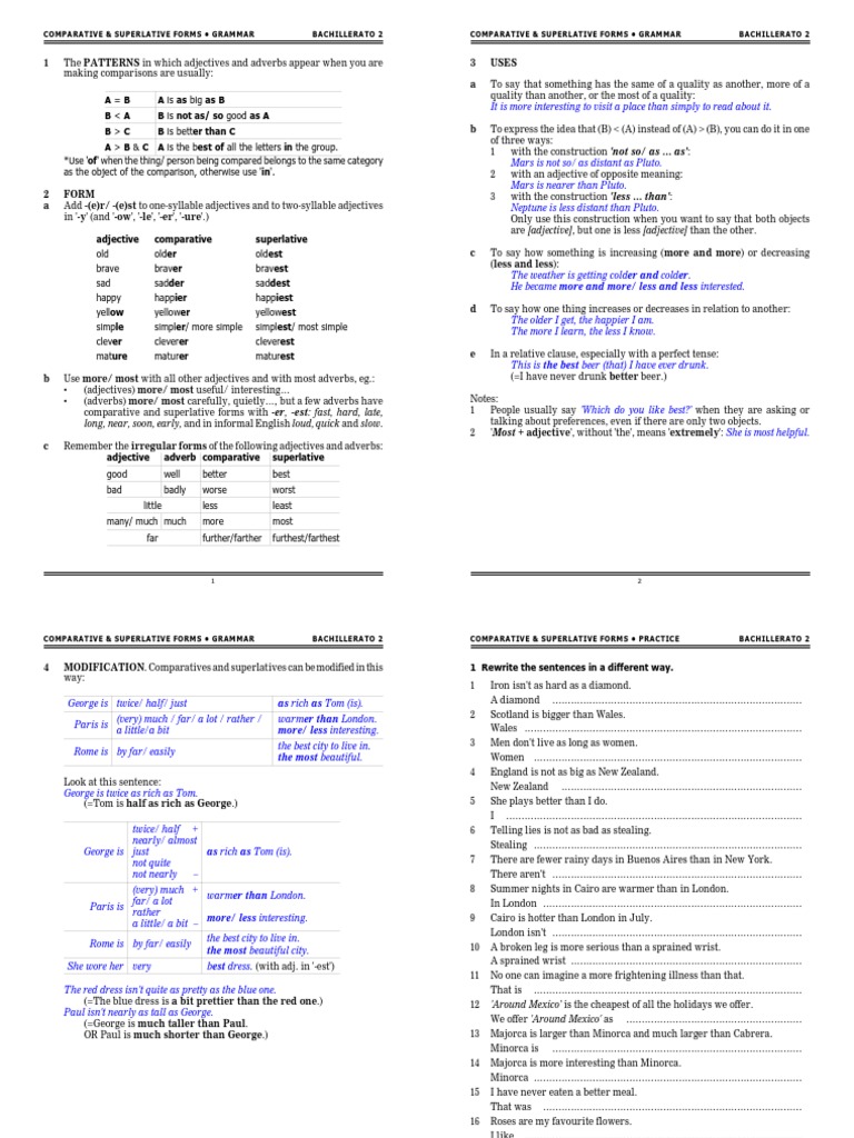 Comparison BAC2 | PDF