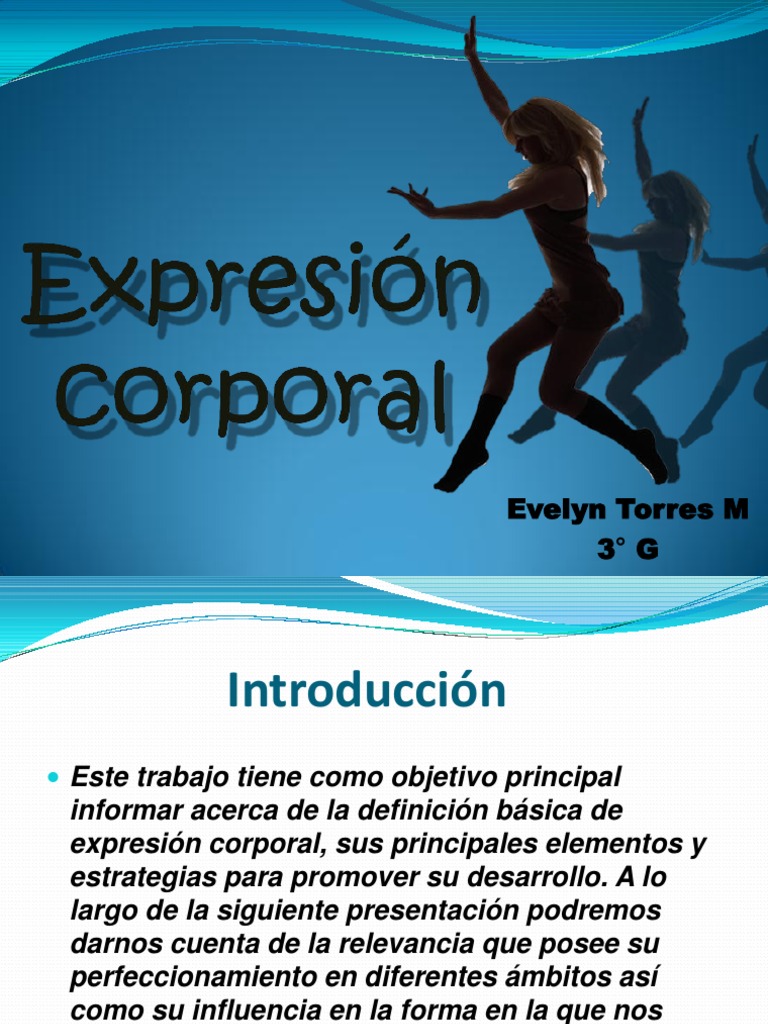 Definición y Elementos de la Expresión Corporal | PDF