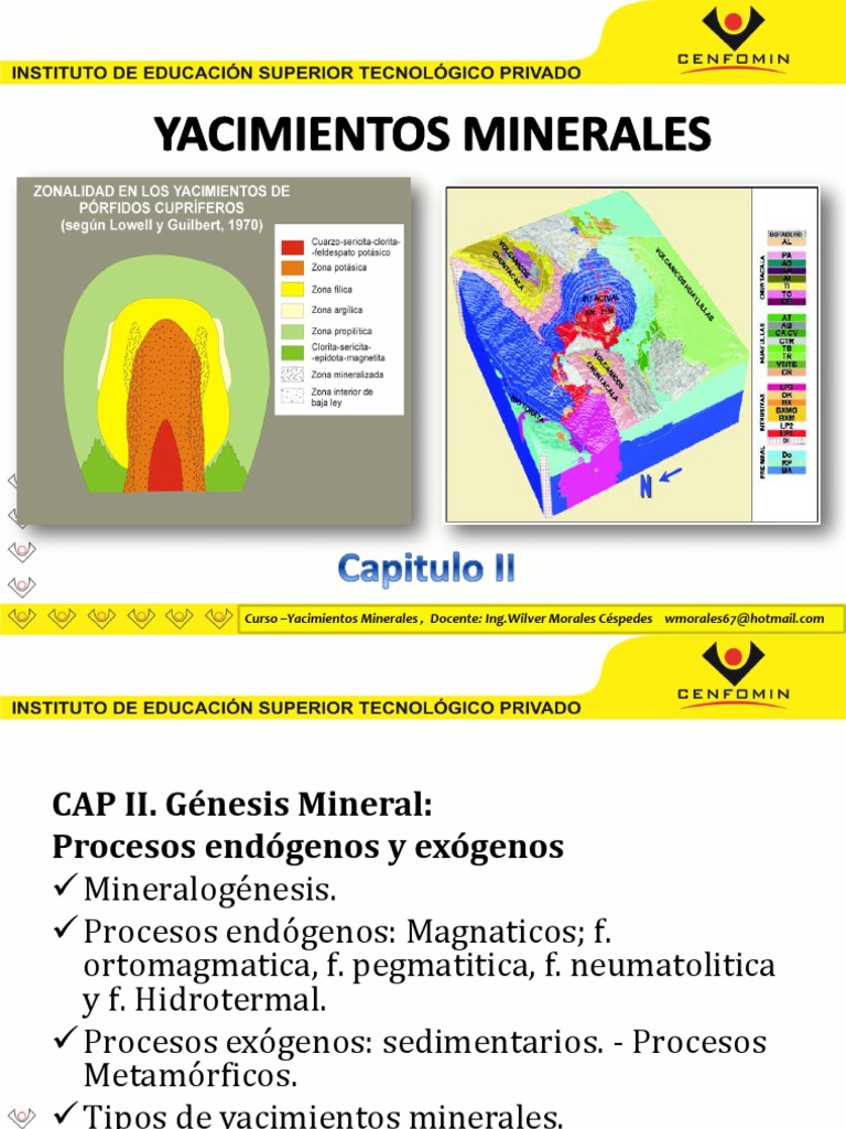 Yacimientos Minerales Capitulo II | PDF | Magma | Roca ígnea