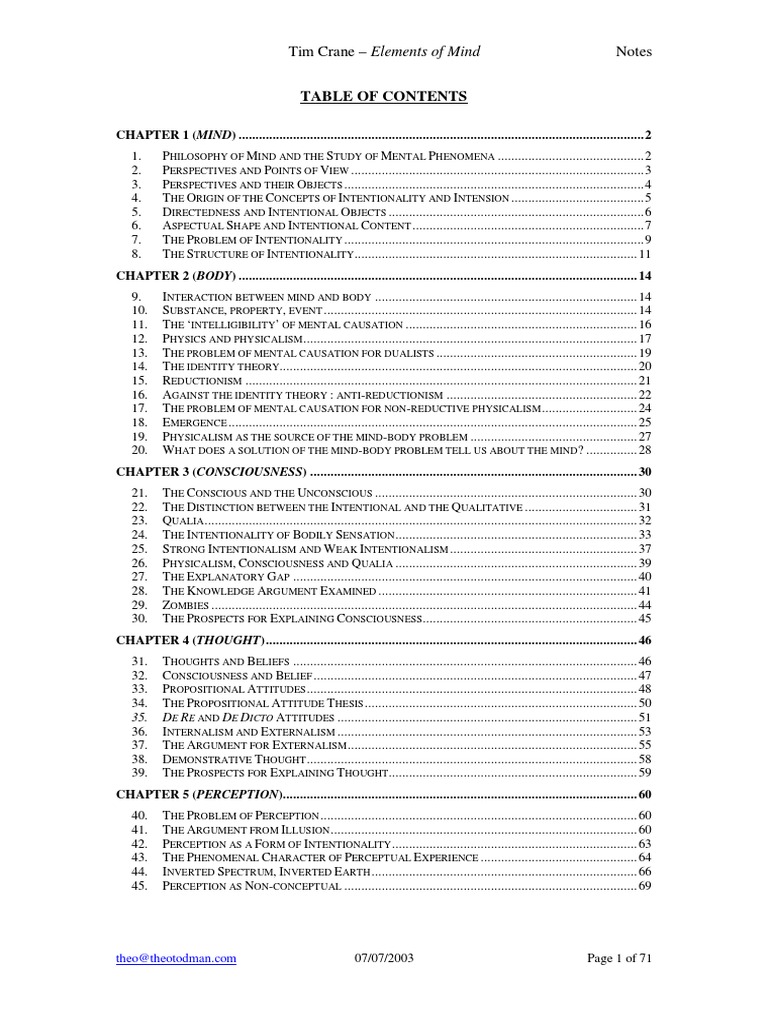 Crane Mind | PDF