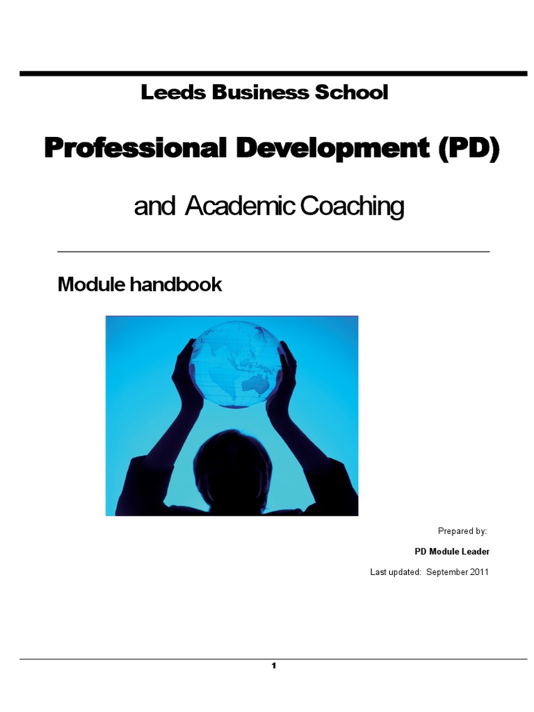 PD Module Handbook UK 2011 - 12 | PDF | Teaching | Teaching And Learning