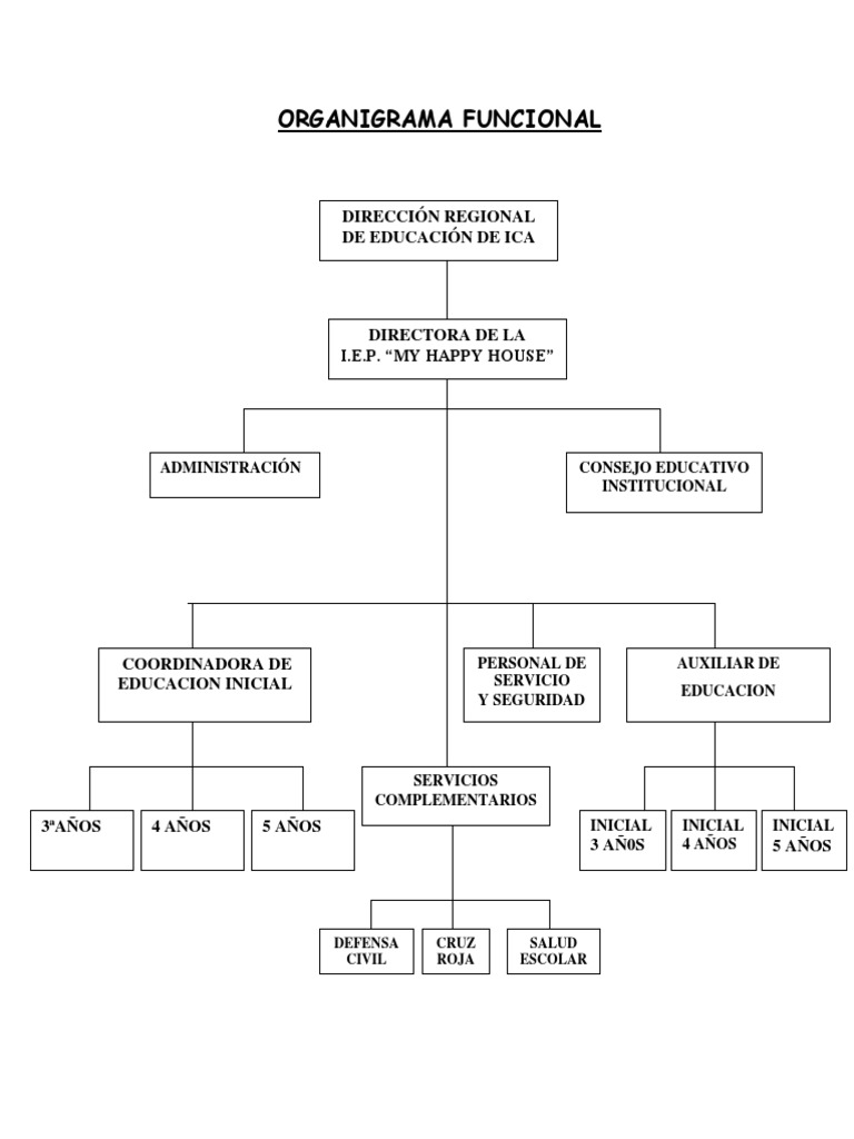 Organigrama Funcional | PDF