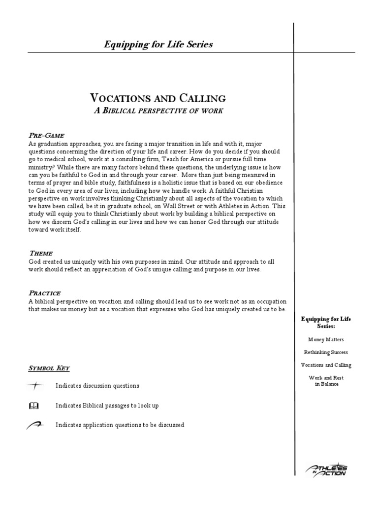 Vocations and Calling | PDF | God | Monotheism