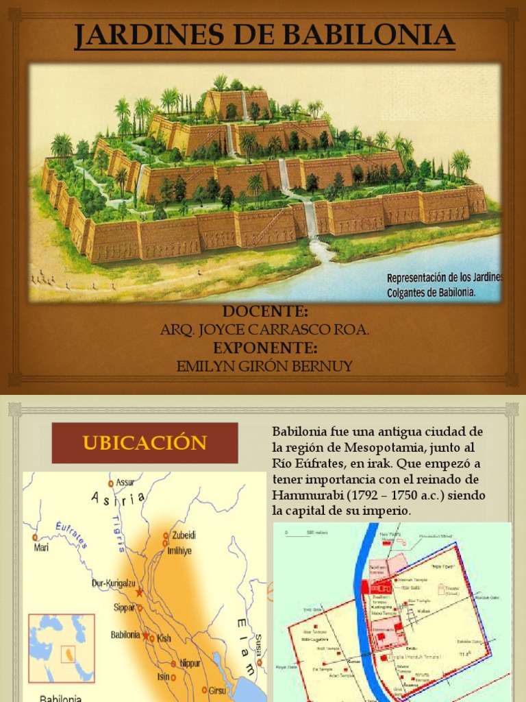 Jardines De Babilonia Pdf Babilonia Mesopotamia