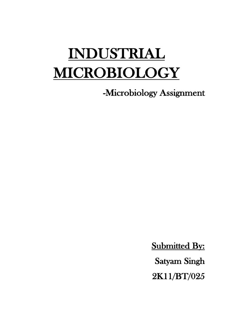 Microbio Assignment | PDF | Biodegradation | Microorganism