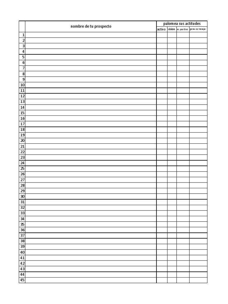1 Lista de Prospectos para Imprimir | PDF