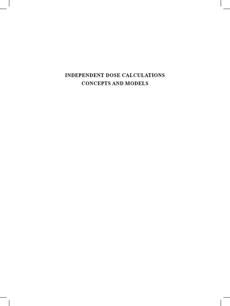 Estro Booklet 10 BW | PDF | Radiation Therapy | Dosimetry