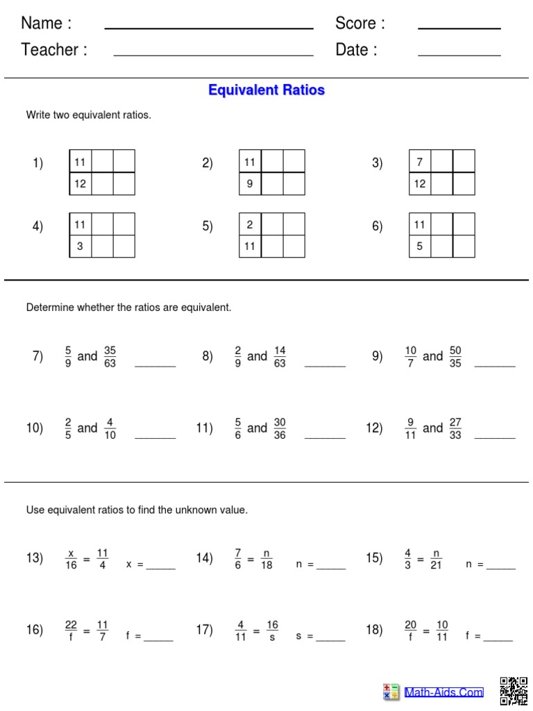 Finding Missing Values in Ratios | PDF | Teaching Methods & Materials