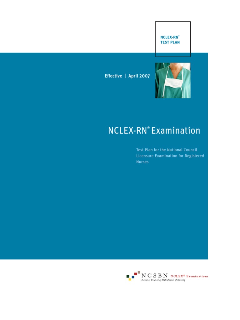 Nclex-Rn Test Plan | PDF | National Council Licensure Examination ...