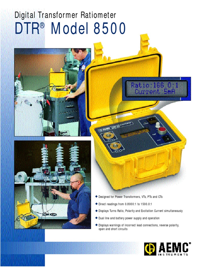 DTR 8500 | PDF | Transformer | Battery (Electricity)