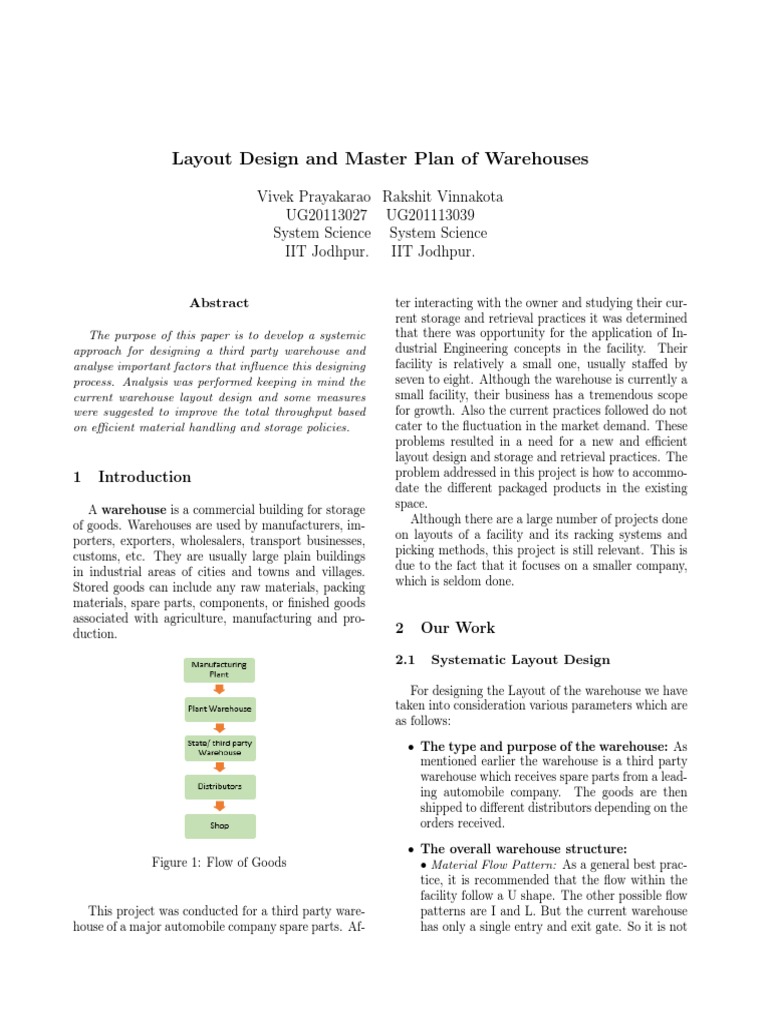 Term Paper | PDF | Warehouse | Design