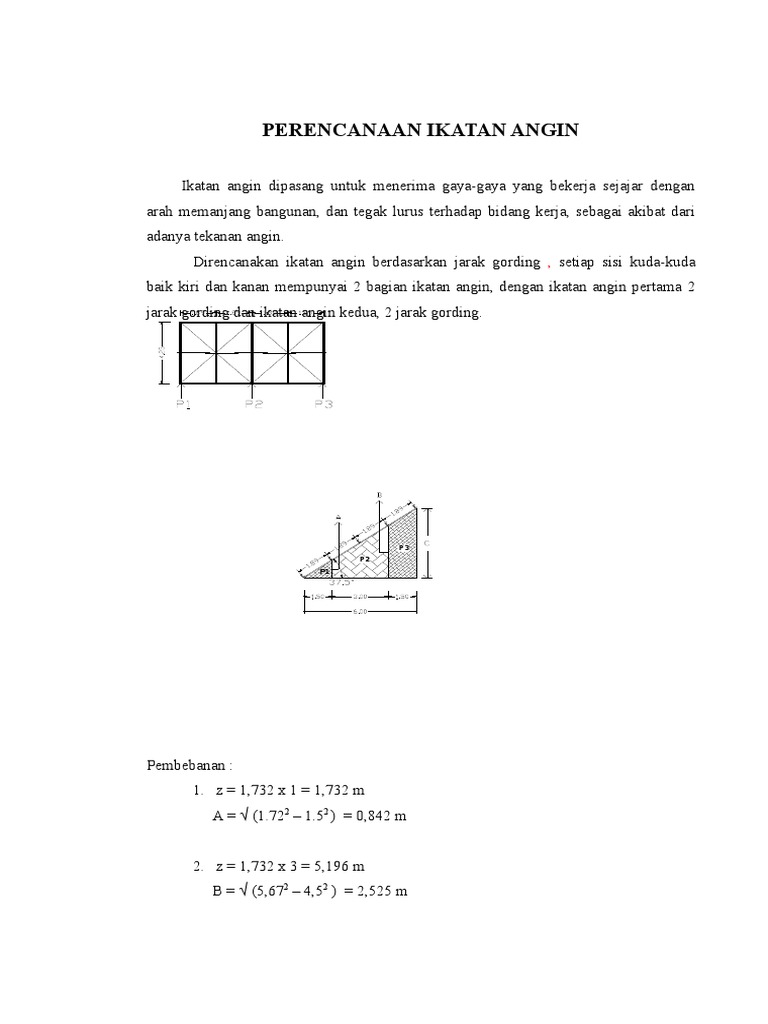 Perencanaan Ikatan Angin | PDF
