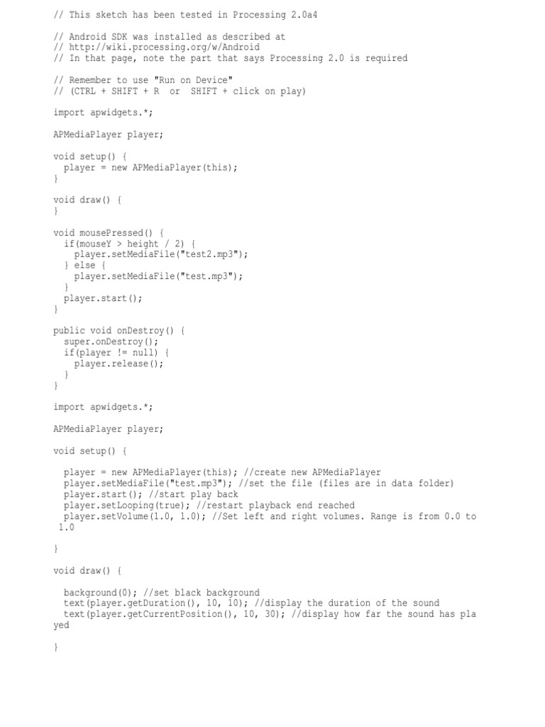 Apwidget Android Audio | PDF | Mp3 | Android (Operating System)