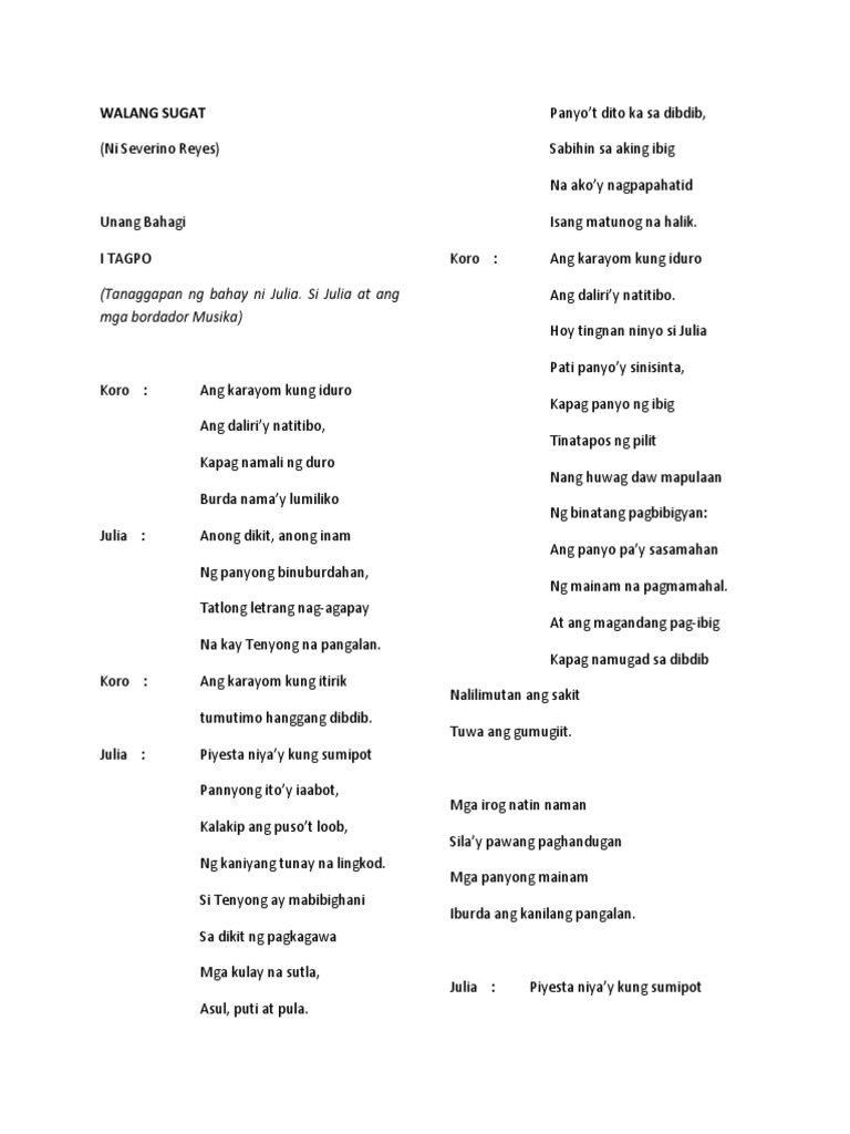 Walang Sugat | PDF