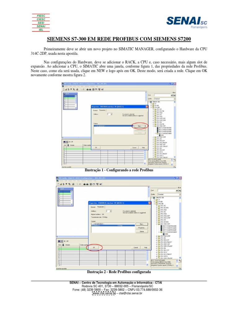 Configuração De Comunicação Profibus Entre Um Controlador Siemens S7