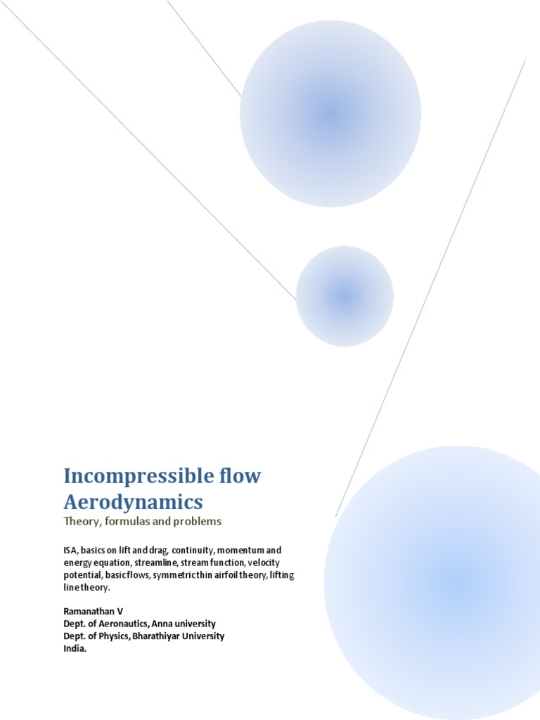 Incompressible Flow Aerodynamics Overview | PDF | Lift (Force ...