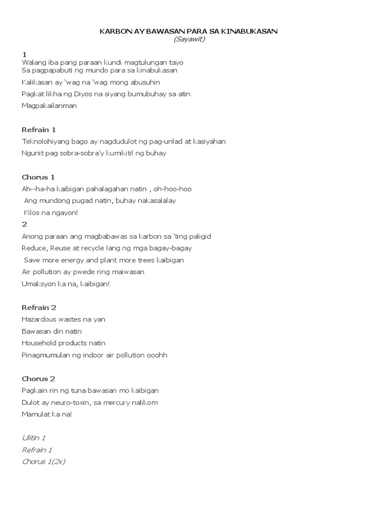 Awitin Mo at Isasayaw Ko Tune | Waste | Pollution