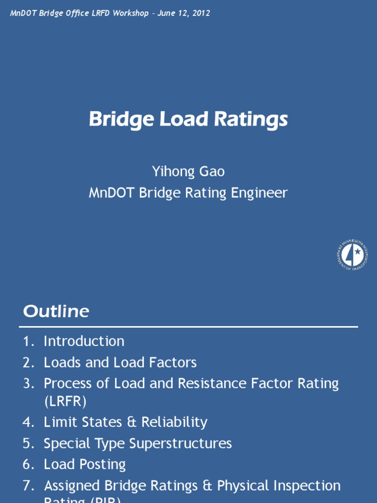 09bridge Load Ratings | PDF | Structural Load | Engineering