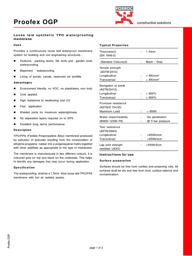 Proofex OGP | PDF | Industries | Chemistry