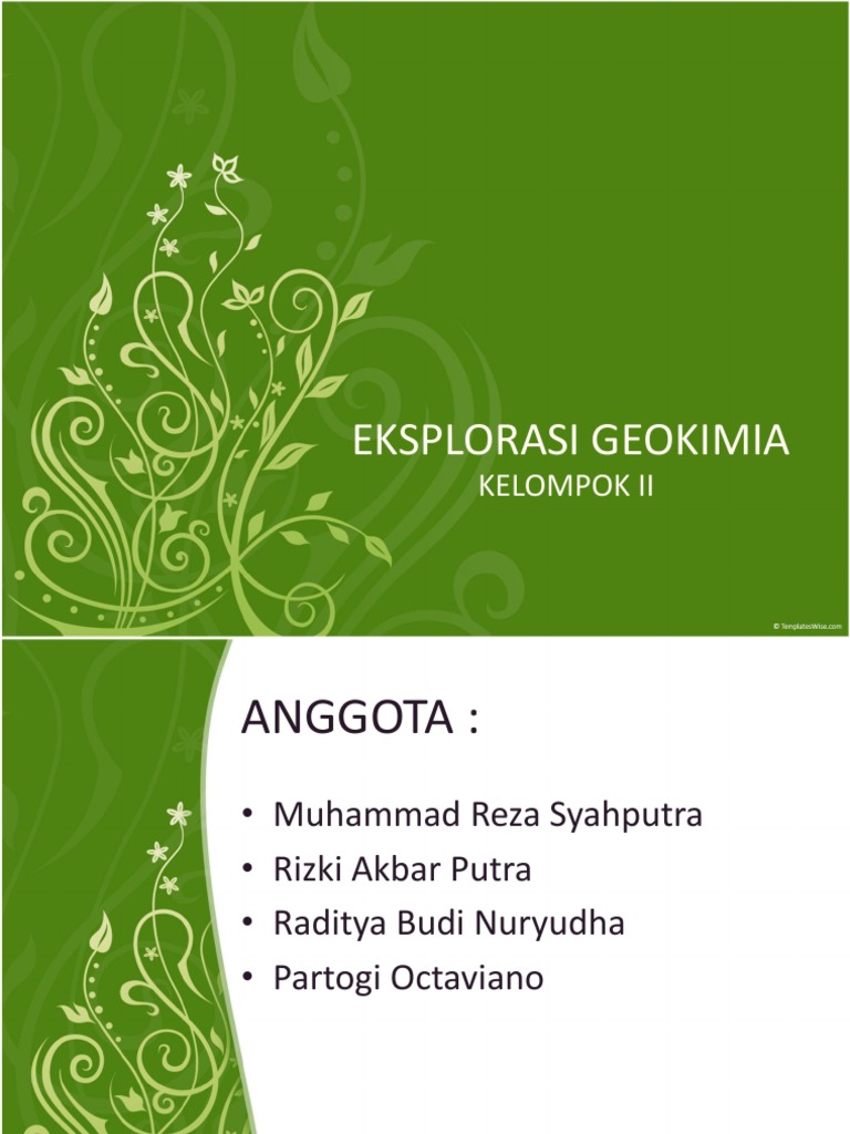 Eksplorasi Geokimia | PDF