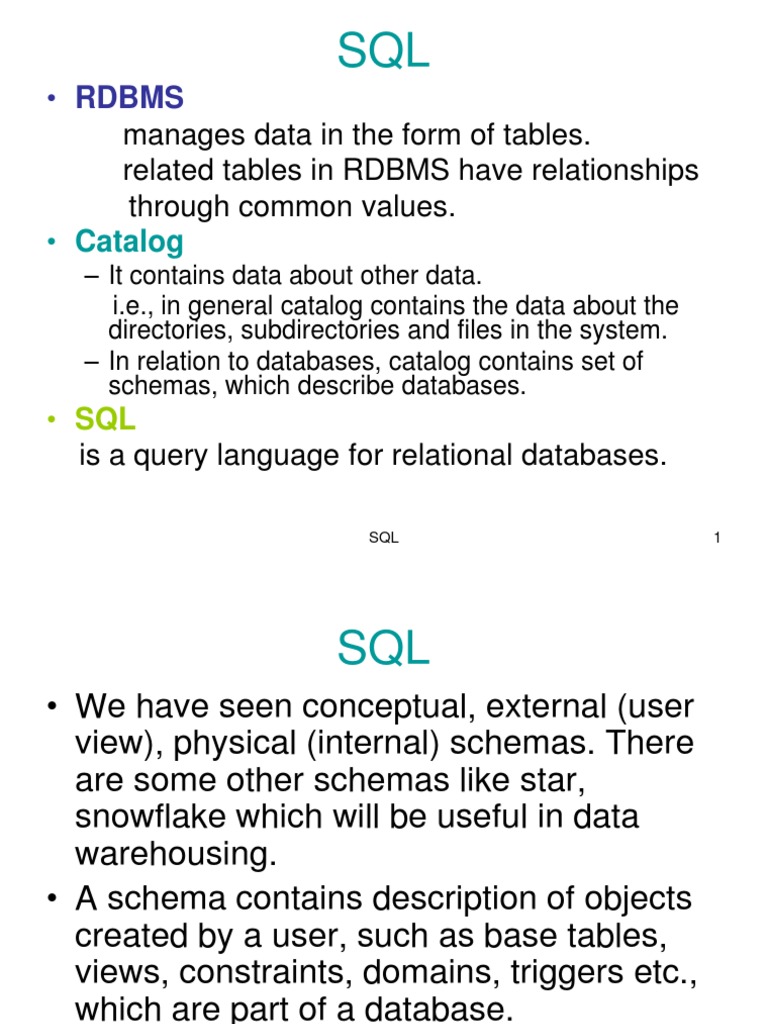 RDBMS: Manages Data in The Form of Tables. Related Tables in RDBMS Have Relationships Through ...