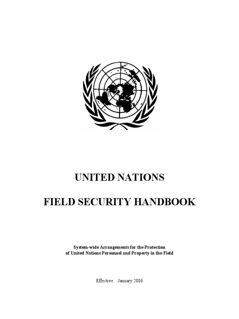 Field Security Handbook UN | PDF | Committee | United Nations