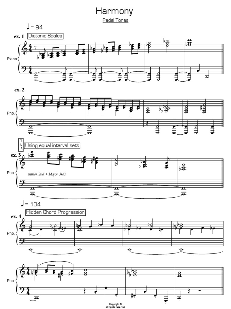 Pedal Point Harmony (Handout) | PDF