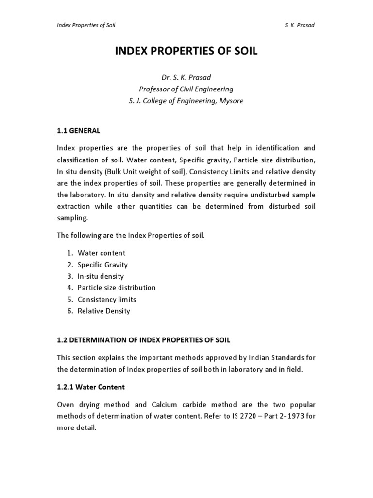 Soil Properties | PDF | Soil | Materials